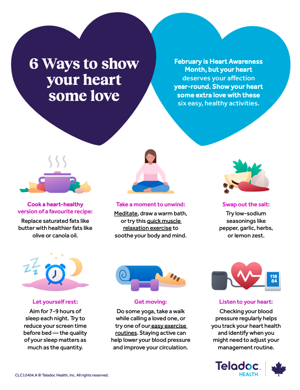 6 Ways to Show Your Heart Some Love – Teladoc Health Canada, Inc.