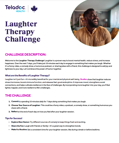 Laughter Therapy Challenge – Teladoc Health Canada, Inc.